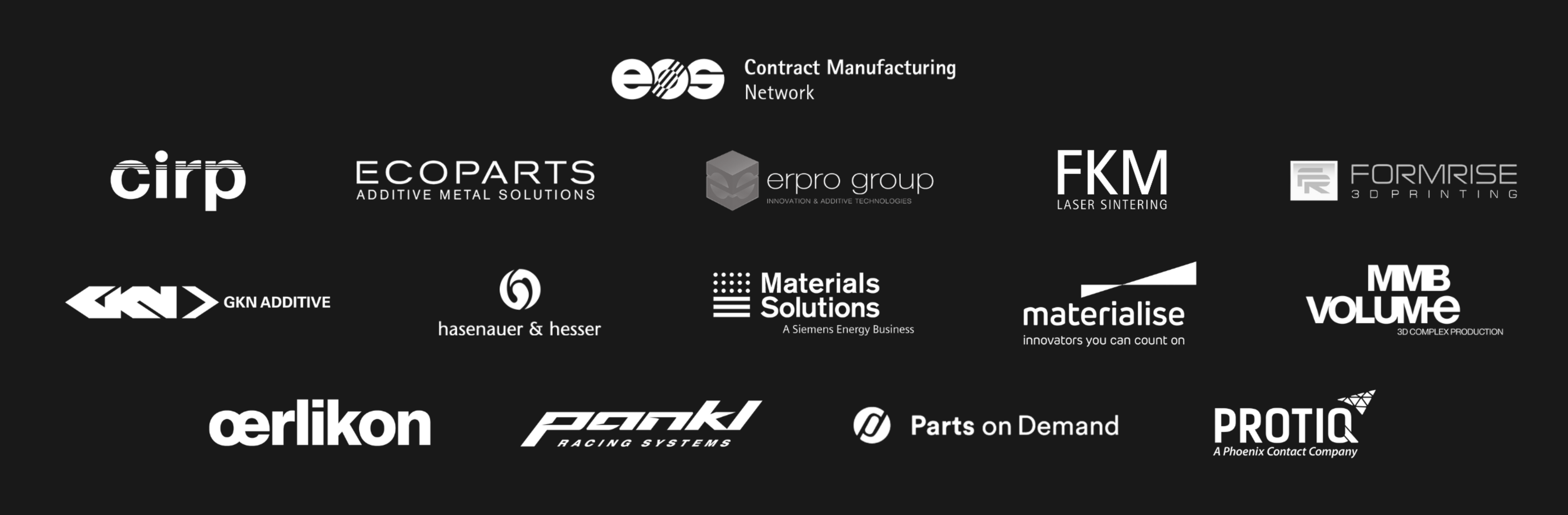 EOS Contract Manufacturing Network | EOS GmbH